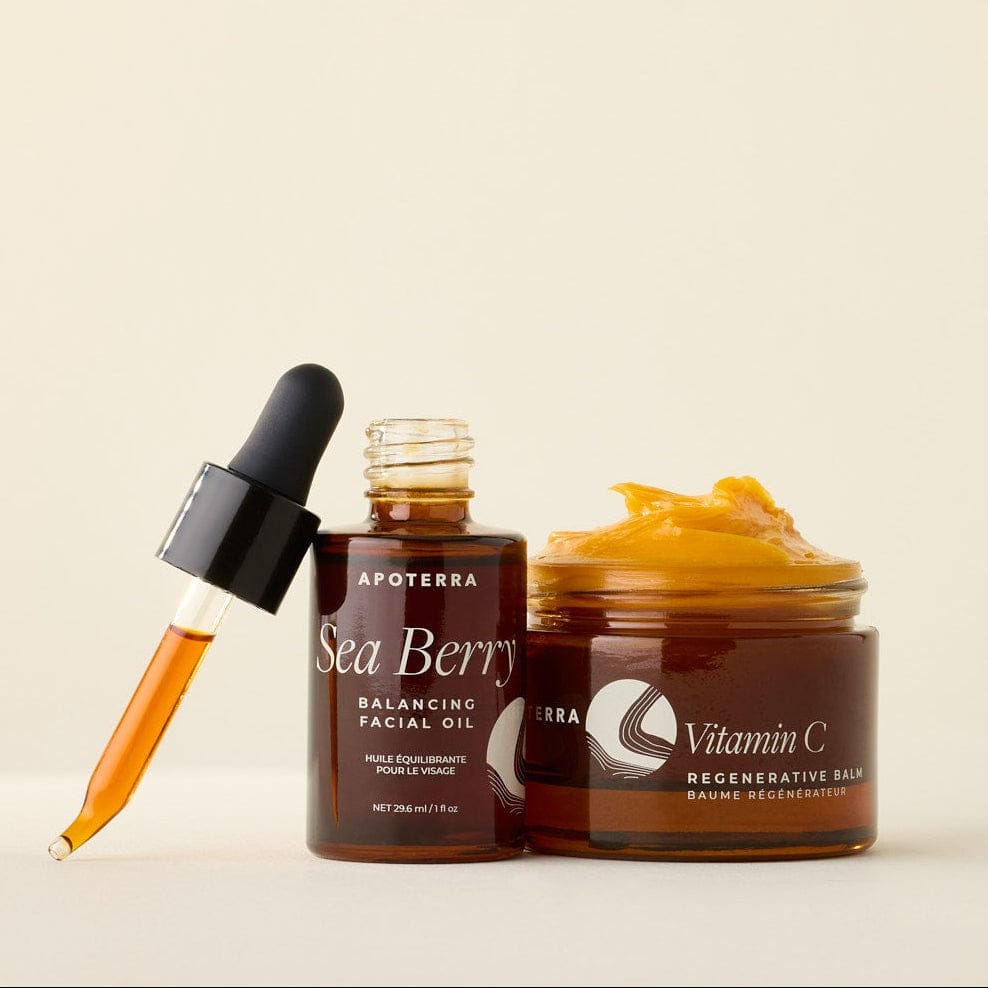 Sea Berry Facial Oil & Vitamin C Balm for Radiant Skin